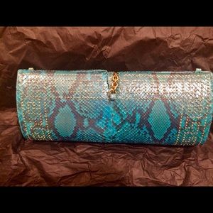 Versace | Bags | Gianni Versace Embellished Python Clutch Bag | Poshmark